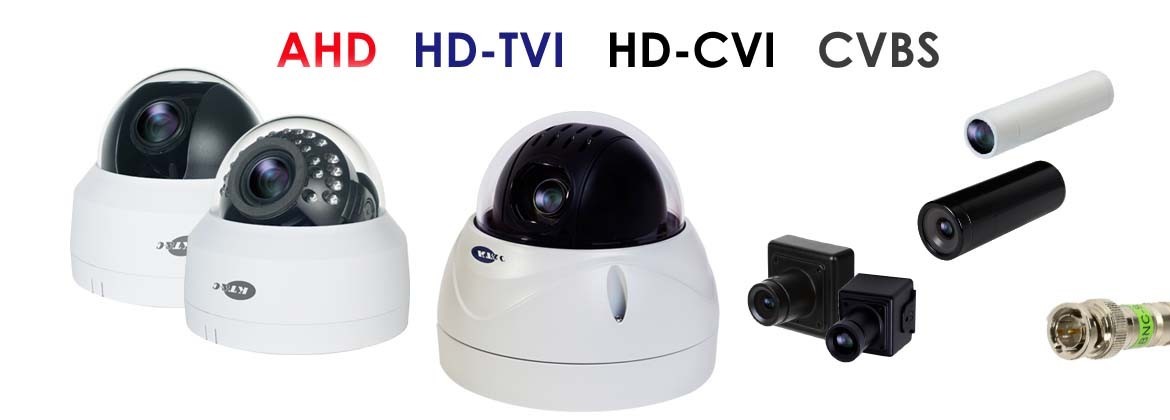 ALLWAN | KT&C mini AHD CVI TVI video cameras tubes and square board and ...